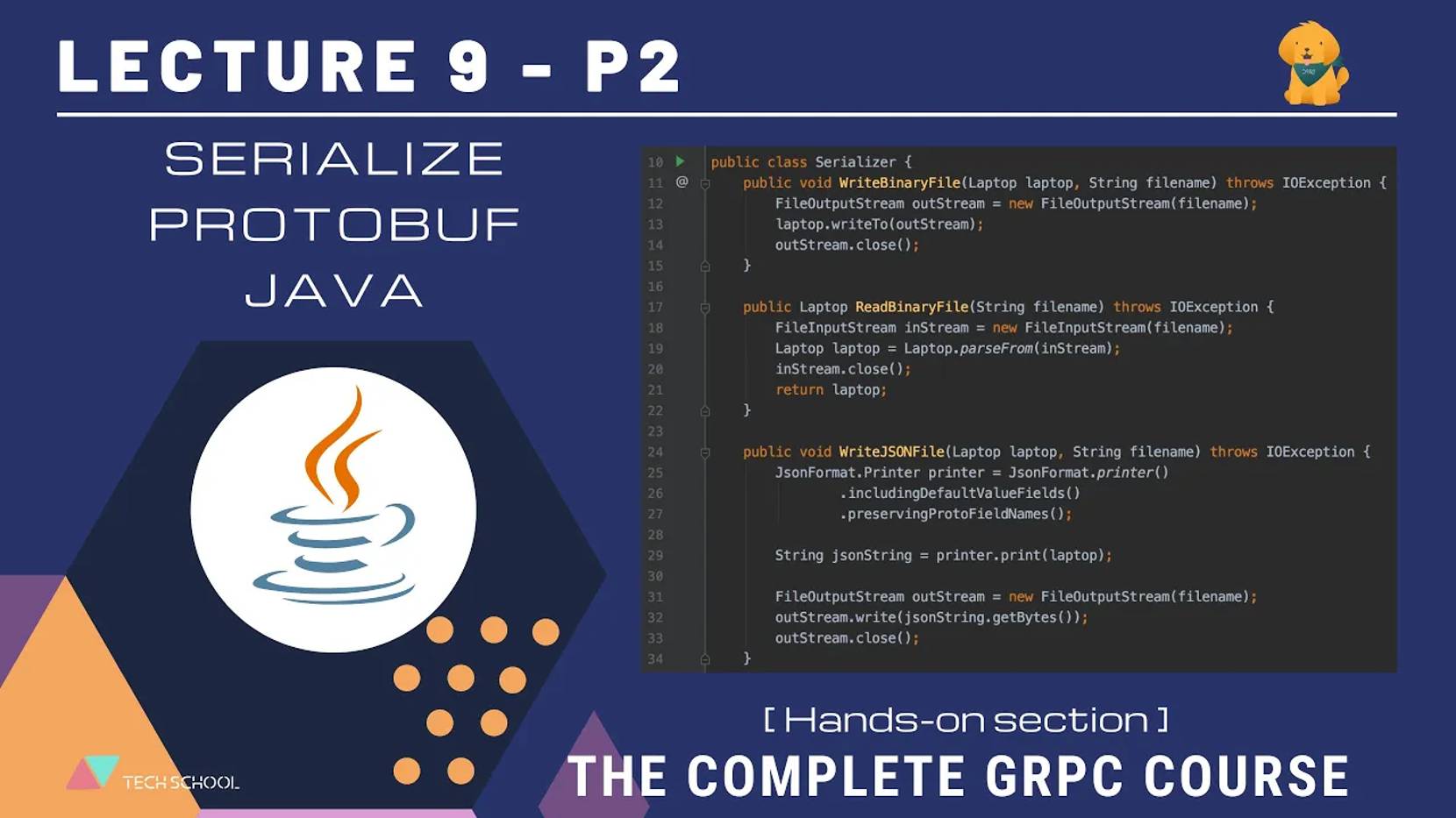 TECH SCHOOL - [gRPC #9.2] Serialize protobuf message - Java