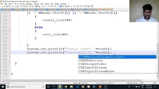 💥Count vowels and consonants ☕Java Interview Programs 👨🎓 Campus ...