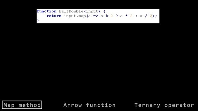 JavaScript map, arrow functions & ternary operator: JS Code Battle Tutorials - смотреть видео ...