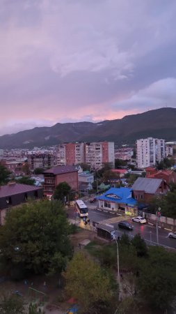 Геленджик, молния и гром!!! Очень красивый вид на вечерний город, горы, небо!