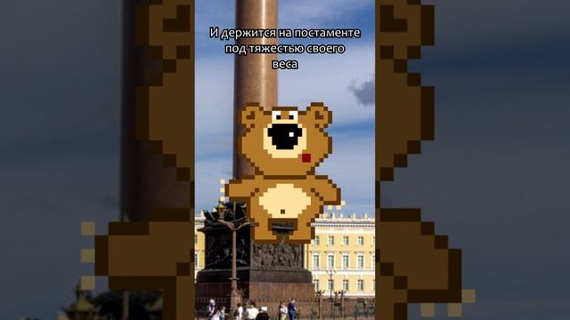 Мишка и Александровская колонна