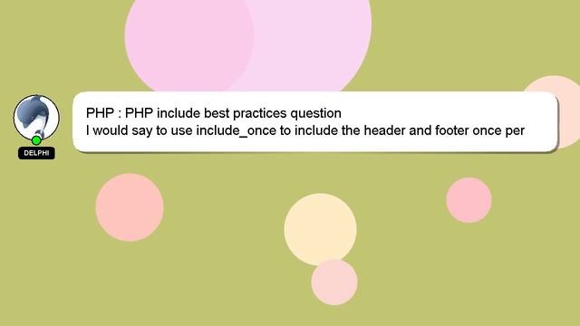 PHP : PHP include best practices question – смотреть онлайн видео от PHP Roadmap: Работа с Big ...