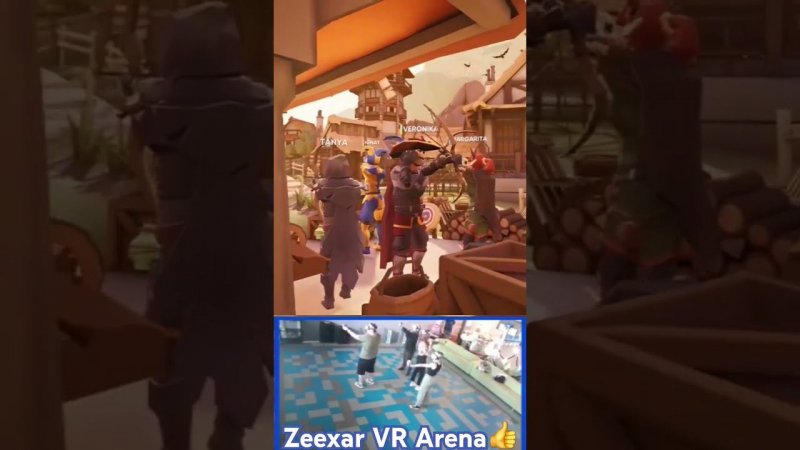 Командная игра в лучников и гоблинов на VR Арене Zeexar
