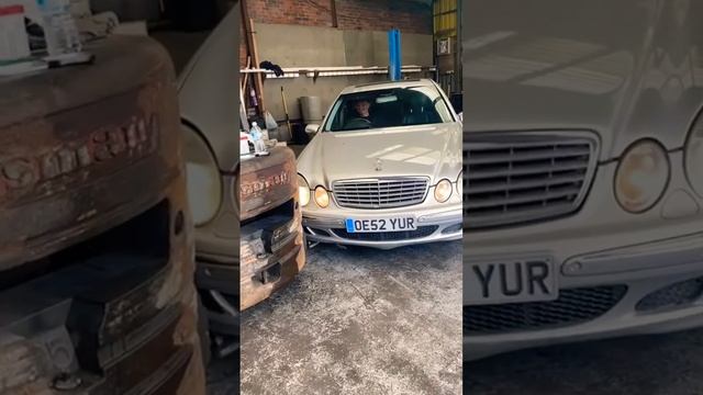 Как быстро снять бампер на w211 320cdi #1