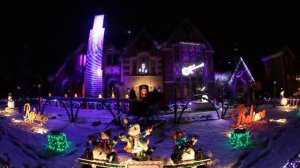 Best Christmas lights in Park Ridge Tribute  to Prince 2016