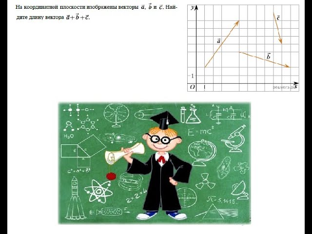 ЕГЭ, математика профиль,задание 2, Векторы, решение с подробным объяснением