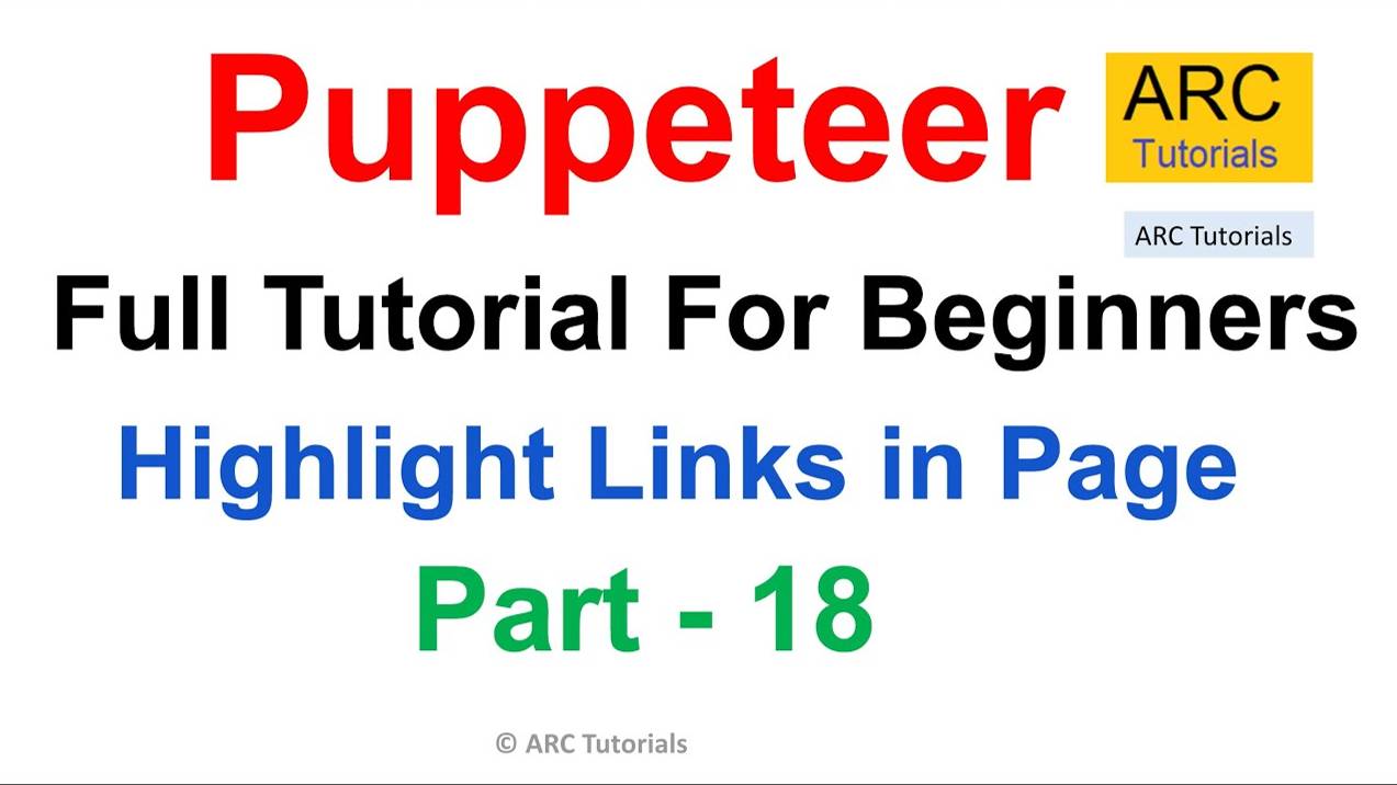 Урок №18 Puppeteer|Выделение ссылок на веб-странице