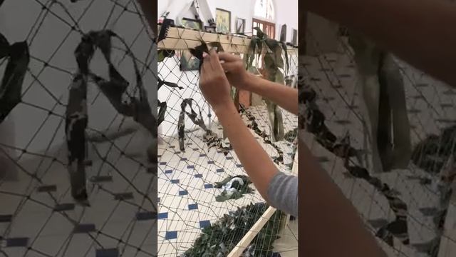 Как плести маскировоные сети Фонд За НАШИХ Рязань
