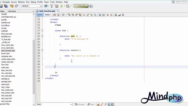 บทที่ 17 สอน php7 | Class Properties & Method Method คืออะไร สร้างอย่างไร การสร้างคลาส เขียน ...