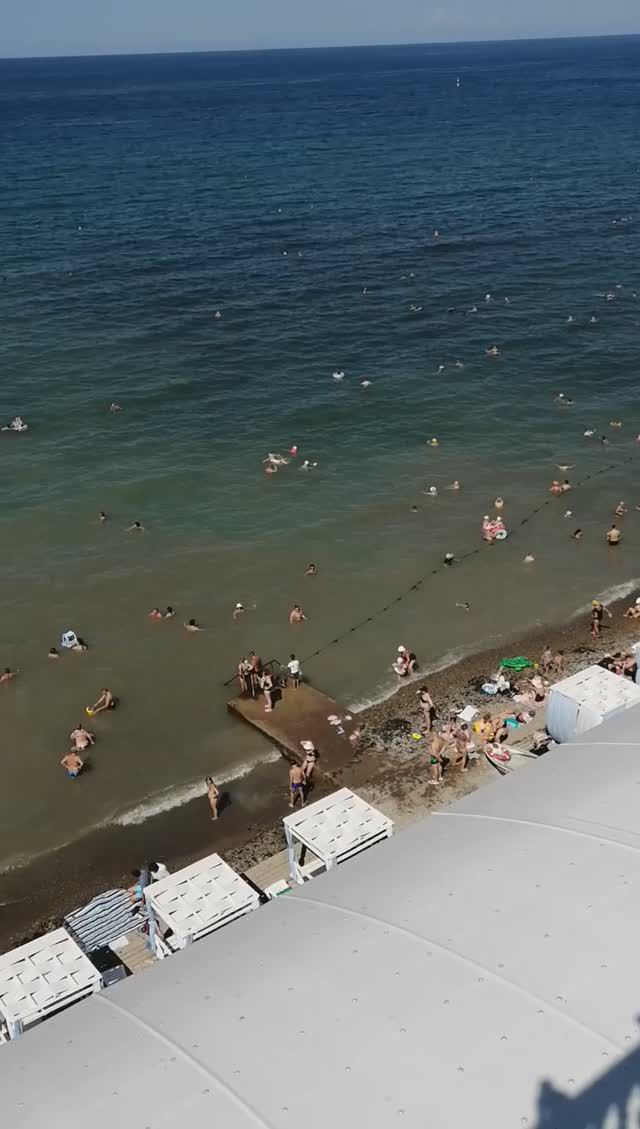Пляж Анапы с высоты