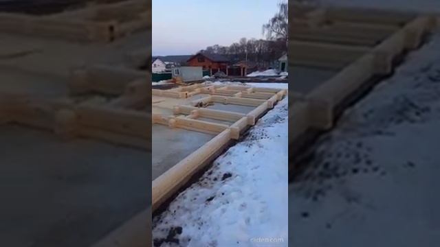 Дом из проф.бруса 140х190мм размером 10х15м построенный в марте- апреле 2022 в Ярославской обл.