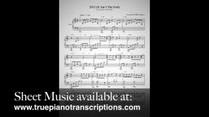 2012 (It Ain't The End) - Jay Sean feat. Nicki Minaj - Piano