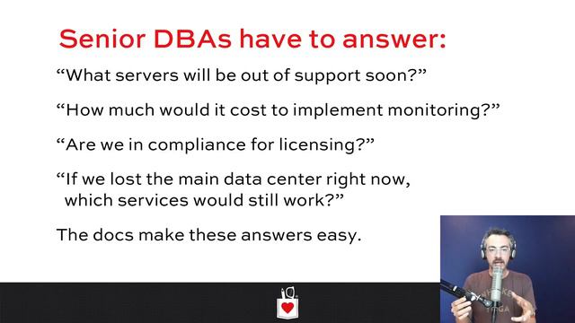 Senior DBA Class Building an Inventory and Support Matrix