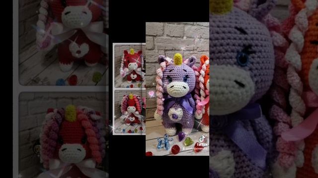 Единорожки амигуруми ручной работы 20 см ???