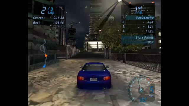 NFS Underground - Гонка 9 - Circuit - Atlantica Challenge (без комментариев)