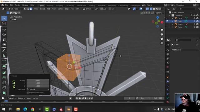 BLENDER_ WOLFENSTEIN INSPIRED ARTWORK_ WAR MEDAL MODELING