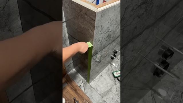 Как сформировать наружный угол из эпоксидной затирки!