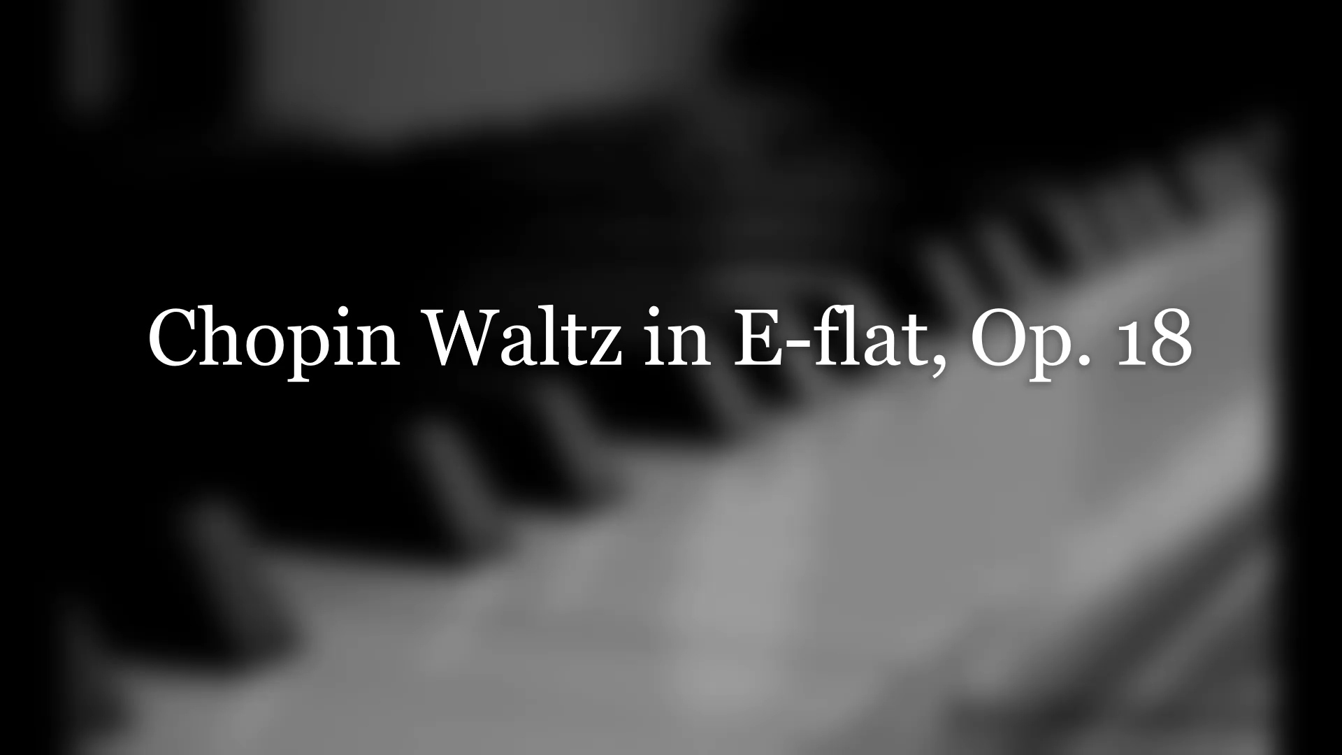 Chopin Waltz in E-flat, Op. 18 Piano Tutorial Synthesia (Sheet Music + midi)