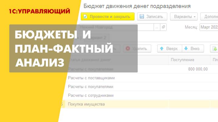 Бюджеты и план-фактный анализ