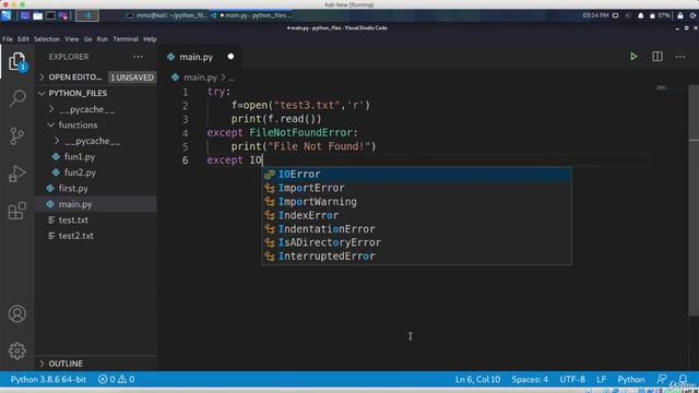 6.33. IO Error Handling