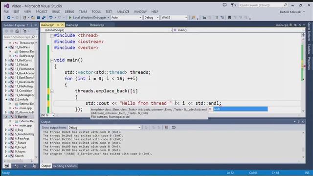 Introduction to C++ Concurrency: Fork Multiple Threads – смотреть видео онлайн от «Веб-дизайн ...