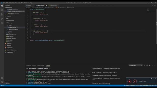 05 - BACKEND NODE COM TYPESCRIPT E FIREBASE - EXPRESS ROUTE – смотреть онлайн видео от ...