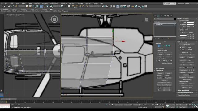 Modeling Helicopter Eurocopter AS350 3ds max tutorial part - 1