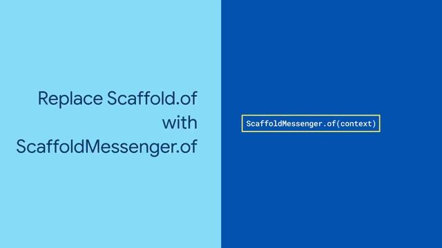 ScaffoldMessenger - Widget of the Week