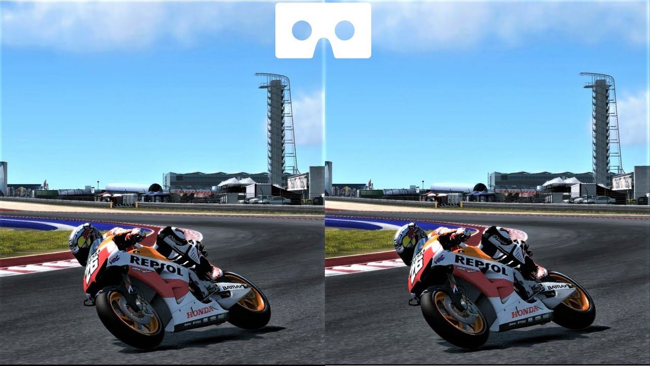 MotoGP 13 3D VR video 3D SBS VR box google cardboard
