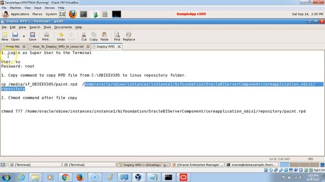 How to Deploy the RPD in Linux Environment - OBIEE in Oracle Linux Environment – смотреть онлайн ...
