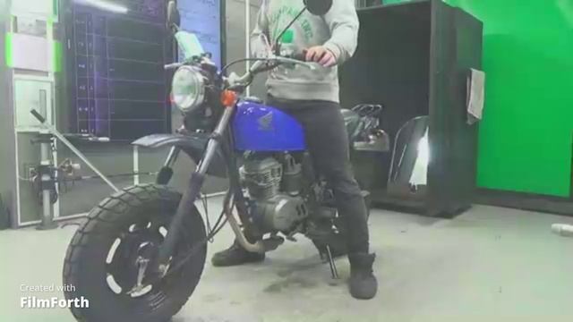 Мотоцикл naked bike нэйкед Honda APE 50 рама AC16 minibike мини-байк гв 2008 пробег 29 т.км синий