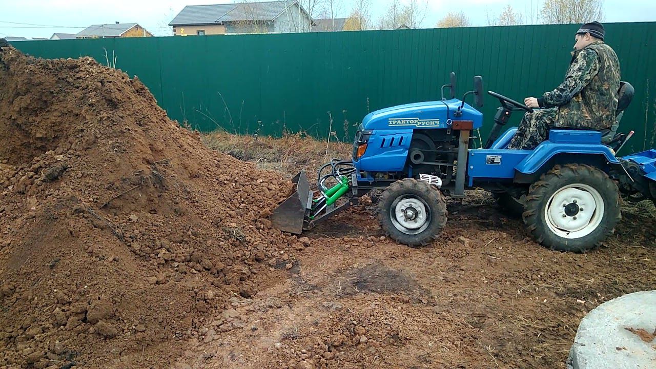 Мини погрузчик из трактора Русич т12