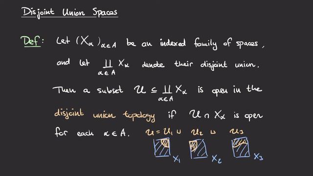 Topology Lecture 13 Disjoint Union Spaces