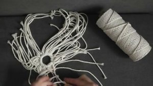 Macrame DIYmacrame snowflake,МК макраме снежинка,без кольца,макраме украшение,макраме для начинающи