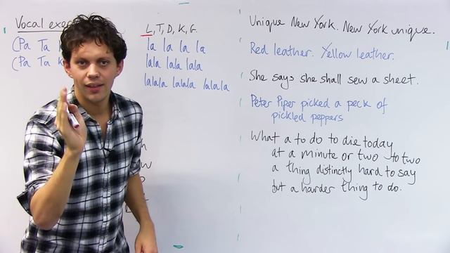 Speak as clearly as an actor