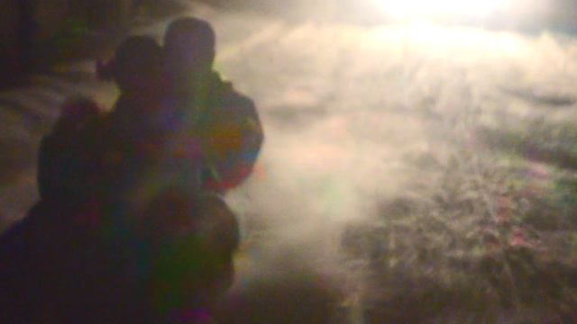 На покрышке, ночь (ноябрь)