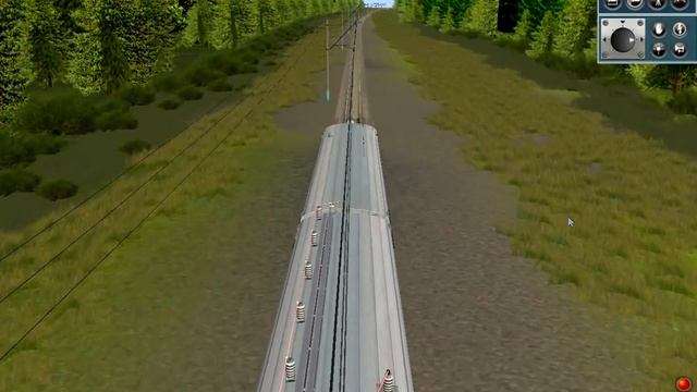 trainz 2009 _ Павелецкое направление _ аэропорт Домодедово -  станция Космос.