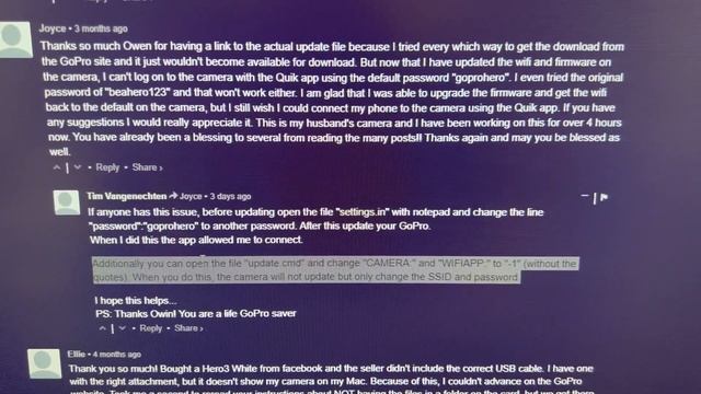 How to reset your Go Pro Hero 3 Wifi password 2022 GoProHero3 GoProApp ...
