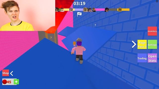 Can We Beat This ROBLOX RAGE RUNNER GAME | (JUSTIN SCREAMED ...