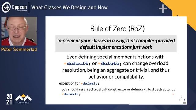 What Classes We Design and How - Peter Sommerlad - CppCon 2021