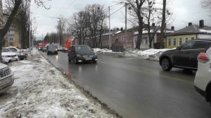 Автопробег, Знамя Победы, цветы героям от КПРФ Ставрополья к 23 февраля 2023