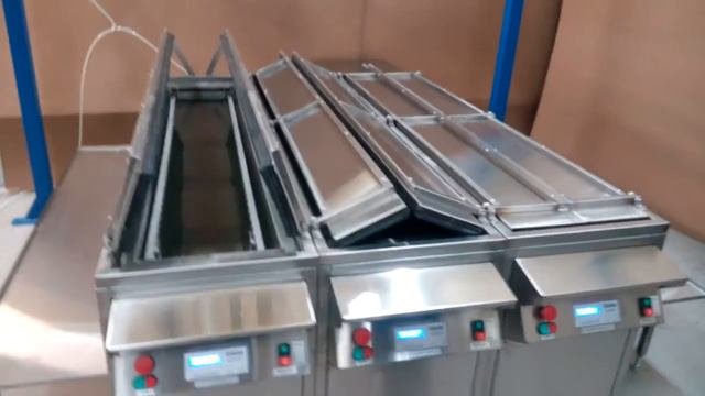 Ультразвуковая линия очистки  длинномерных изделий с полуавтоматом