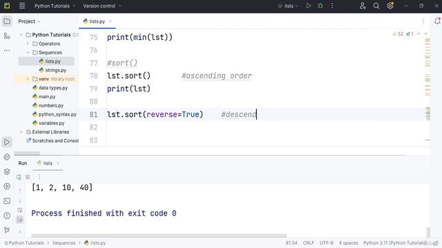 Day 8 - 11 - Python List List Length List Indexing List Slicing List Methods Check Lists