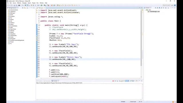 Java Dersleri #101 - GUI (Swing) - JTextField (Metin Alanı) Kullanımı ...