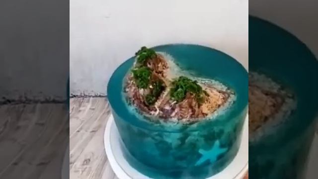 Торт Остров с желе