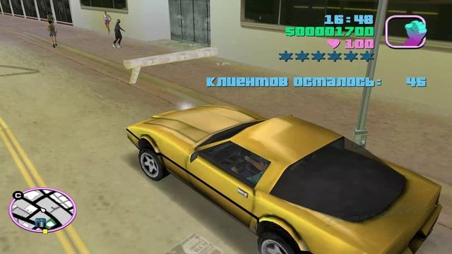 GTA Vice City - Прохождение - Миссия 005 -  Телефон - Убийство на дороге (без комментариев)