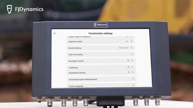 Интерфейс FJD G31 3D Excavator Guidance System