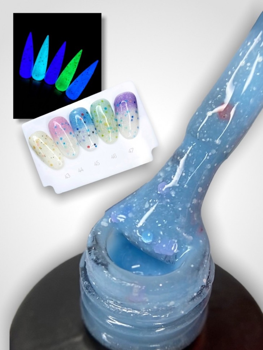 Гель лак Royal-gel "Glow in darc термо" BBGZ45