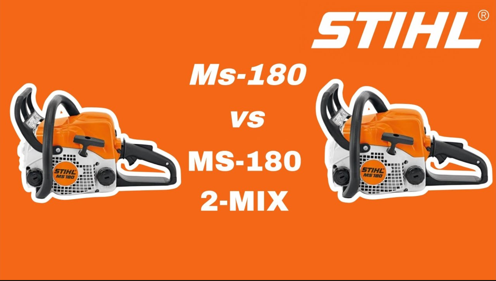 Сравнение бензопилы Stihl MS 180 и Stihl MS 180 2 Mix