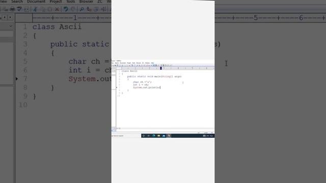 Java Program To Find Ascii Value Of A Character Passion Programming 8367